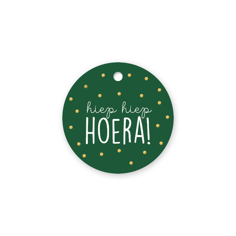 Cadeaulabel hiephiep hoera – Label2X B.V.