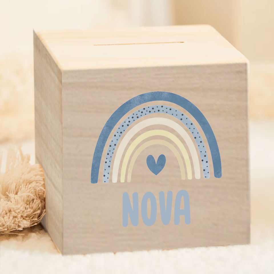 Spaarpotje regenboog hartje – Label2X B.V.