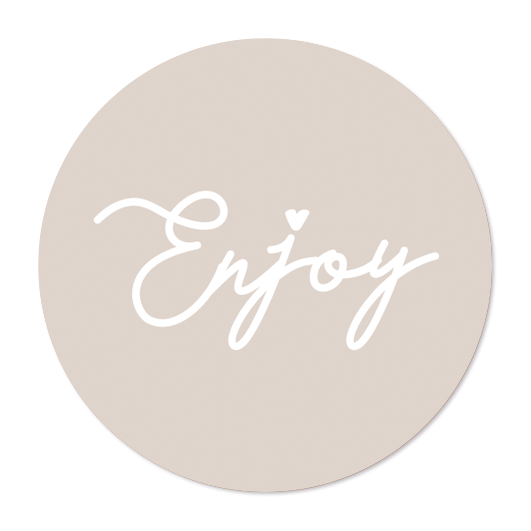 Sticker enjoy 10st. – Label2X B.V.